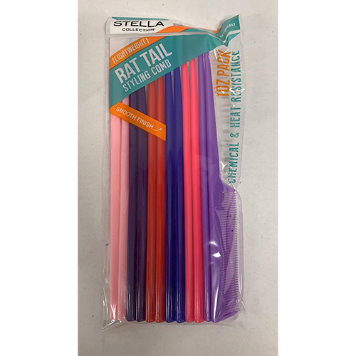 COMB RATTAIL 12ct COLORS – A & D Wholesale 716