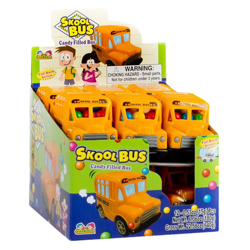 SKOOL BUS CANDY TOY 12ct – A & D Wholesale 716
