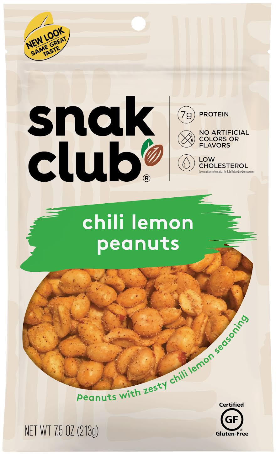 SNAK CLUB CHILI LEMON PEANUTS $2.99 7.5OZ 6CT – A & D Wholesale 716